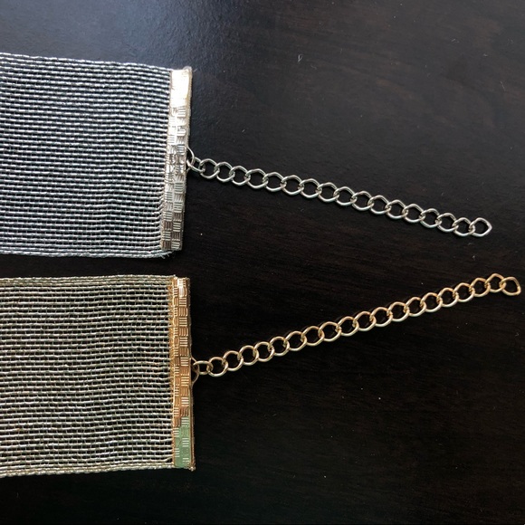 Handmade | Jewelry | Wide Lace Gold And Silver Choker | Poshmark
